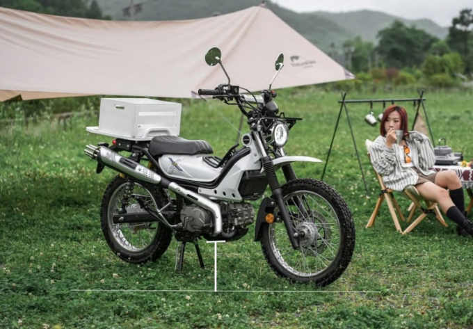 Single Cylinder Chrome CUB Motorcycle 125cc Motocross Bike 2.1l Off ...